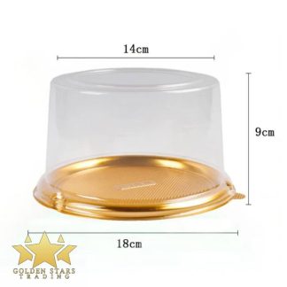 Small Cake Dome Container #210 – Golden Stars Trading