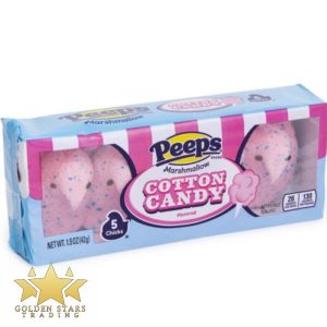 Peeps Cotton Candy Flavoured Marshmallow Chicks 5ct #59012 – Golden ...